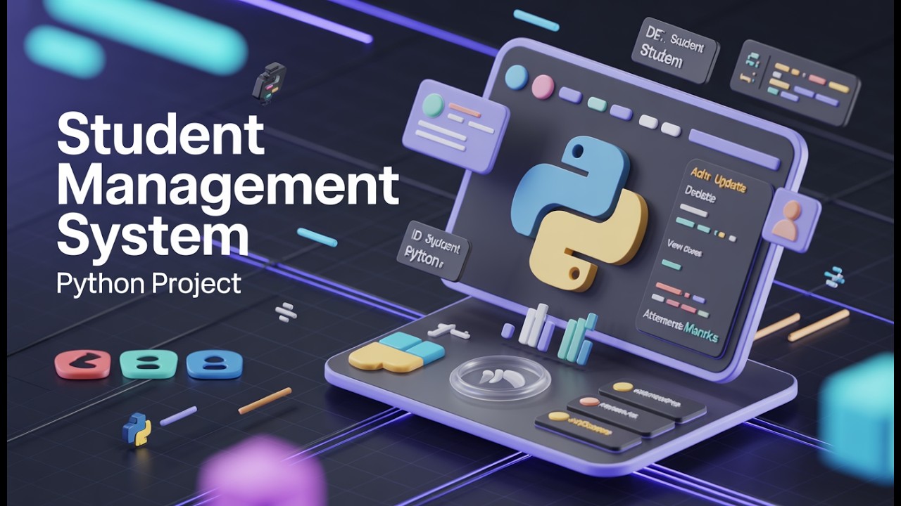 🎓 Student Management System Project Using Python || OOP Concepts mini python project for beginners.