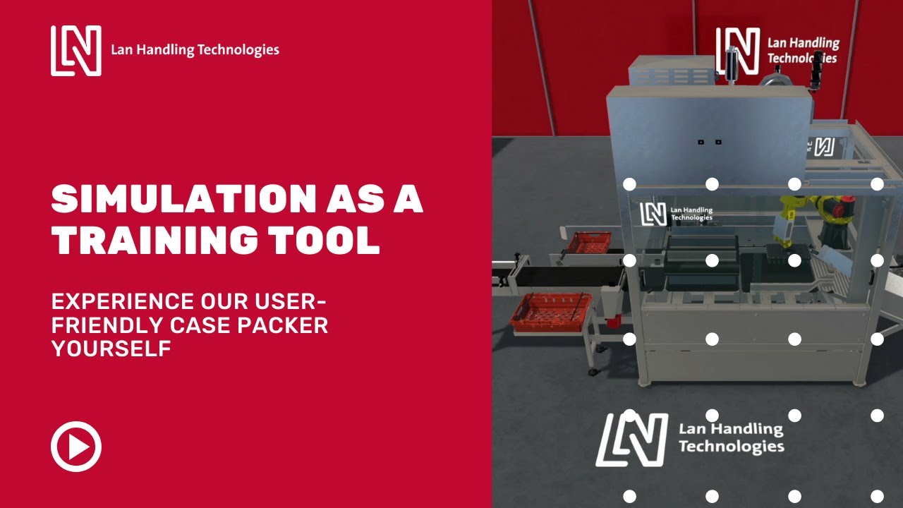 Robot case packer simulation - Lan Handling Technologies