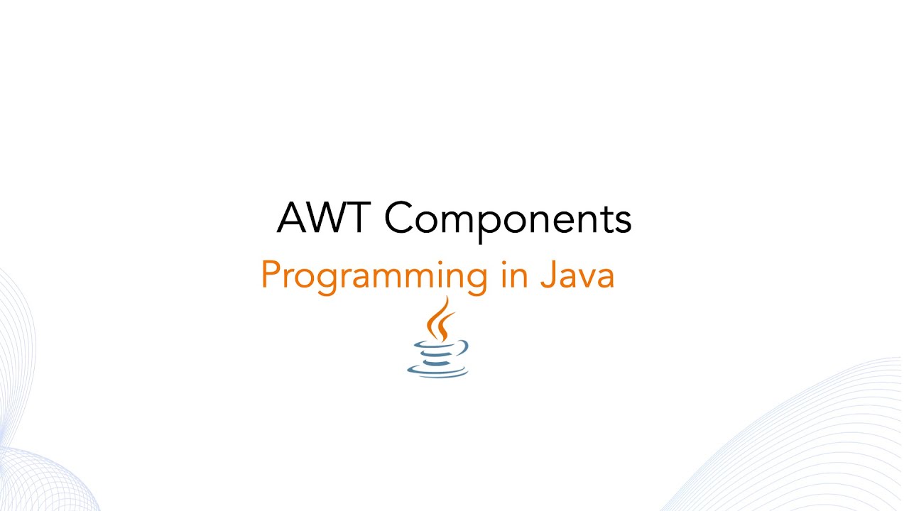 AWT Components in java