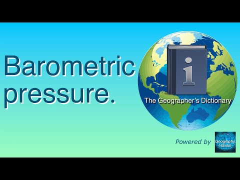Barometric pressure. The Geographer’s Dictionary. Powered by @GeographyHawks