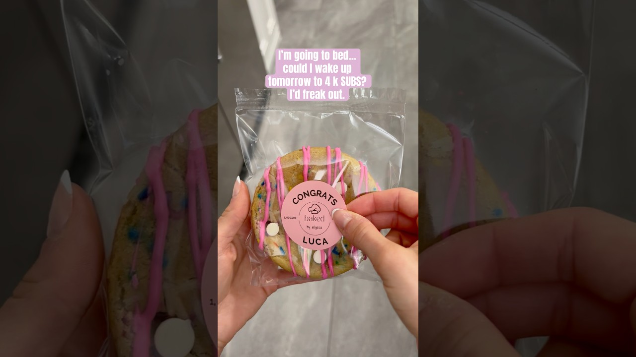 Also look at how cute our custom cookie sticker is 🥹 #4k #subscribe #follow #entrapreneur #trending