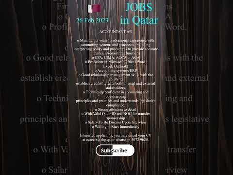 Accountant Jobs #qatar #shorts