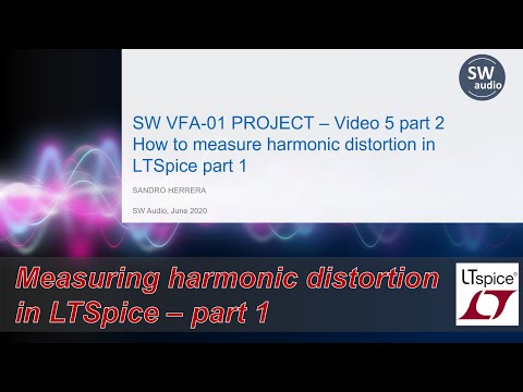 5.2.1. Measuring harmonic distortion in LTSpice - Part 1 - Audio Amplifier Design Fundamentals