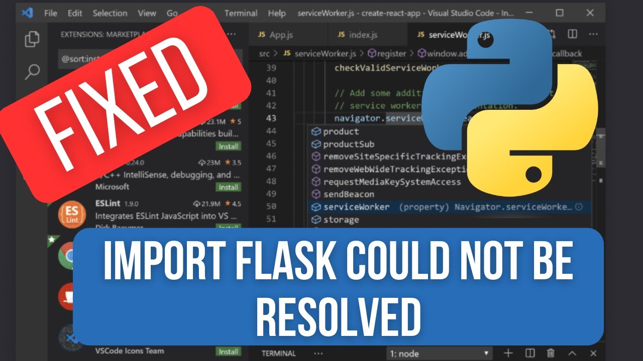 SOLVED : Import Flask could not be resolved from source Pylance (reportMissingModuleSource)