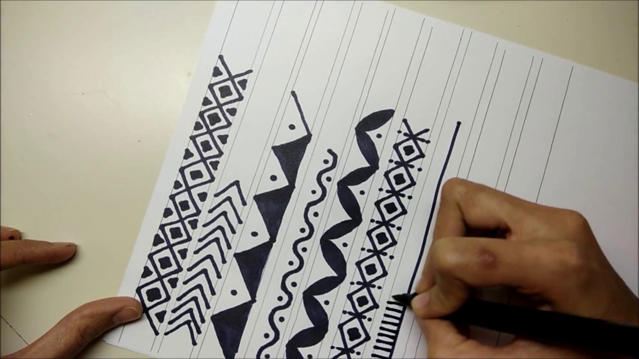 Warli Tutorial #1 || Quick Warli Borders || Warli Painting with Little Learners Corner
