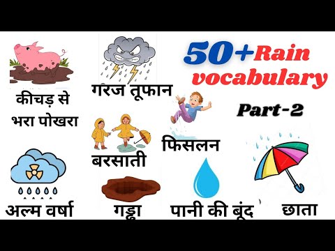 rain vocabulary