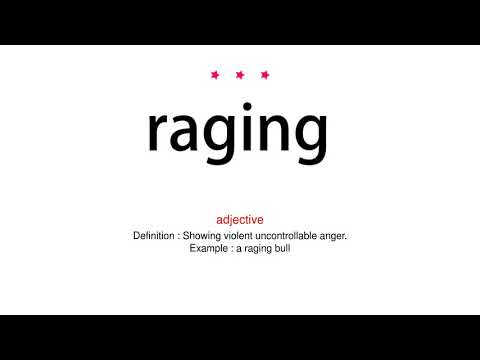 How to pronounce raging - Vocab Today