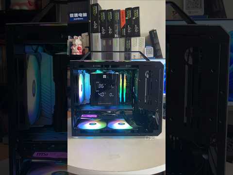 Micro ATX 🤏 Gaming PC Build 🔥with Intel i5 14600kf and RTX 5060 💪 Compact Setup #pcbuild #miniitx