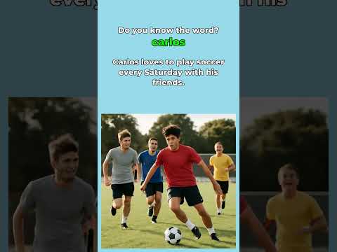Today's English: #carlos | #learnenglish #english #vocabulary #shorts