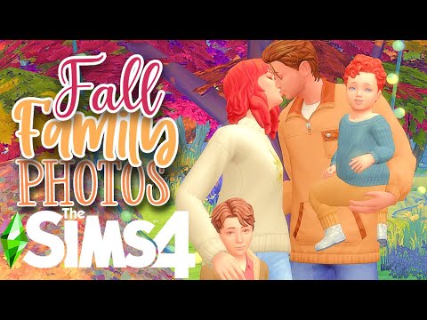 Taking Fall Photos of My Legacy Family 🍂 The Sims 4 + My Favorite Family Poses