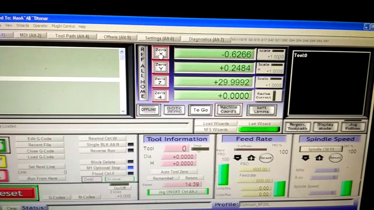 Block Center Finding Mach 3 G Code with error 0.01 mm