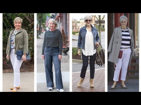 FASHION CLOTHING FOR WOMEN AGED +50 +60 YEARS +70 YEARS + 80 YEARS CLOTHING COMBINATIONS FOR LADIES