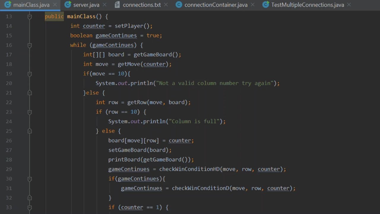 Connect 4 in Java Part 2 - User Input