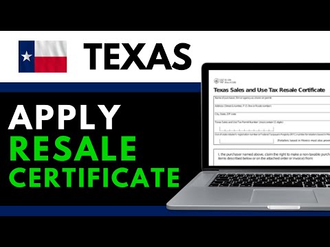 How to Apply for Resale Certificate in Texas 2025! (QUICK GUIDE)