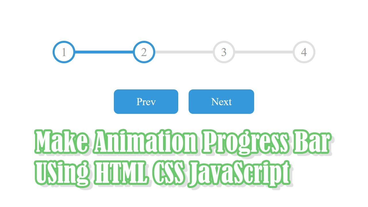 Animation Step bar | Progress Bar using HTML CSS Javascript