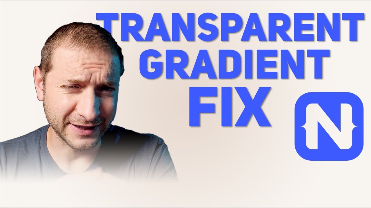 NativeScript Transparent Gradient Fix