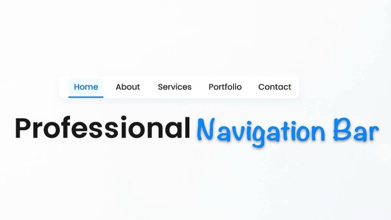 Modern Navigation Bar Using Only HTML & CSS | Stylish Responsive Menu Design
