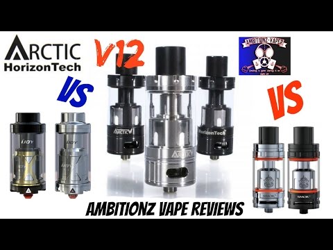 Horizon Tech Arctic v12 Sub Ohm Tank Review VS TFV8 T-10 Coil VS Limitless XL