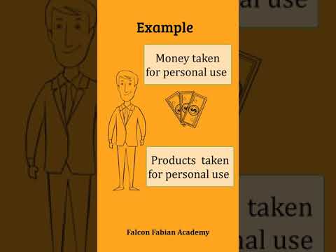 MEANING OF DRAWINGS IN ACCOUNTING | ACCOUNTING TERMS | Falcon Fabian Academy