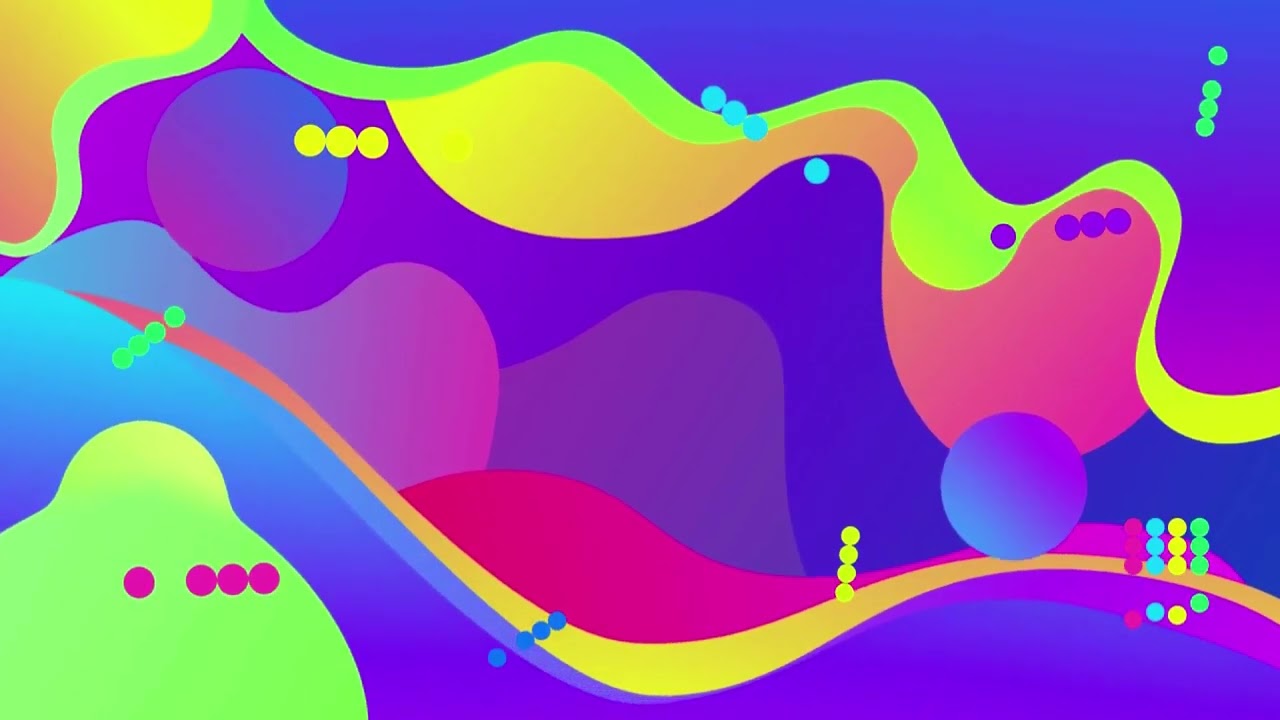 Free to Use Motion Graphic Video Background Loop - [  abstract / geometric / funky pastel / neon ]