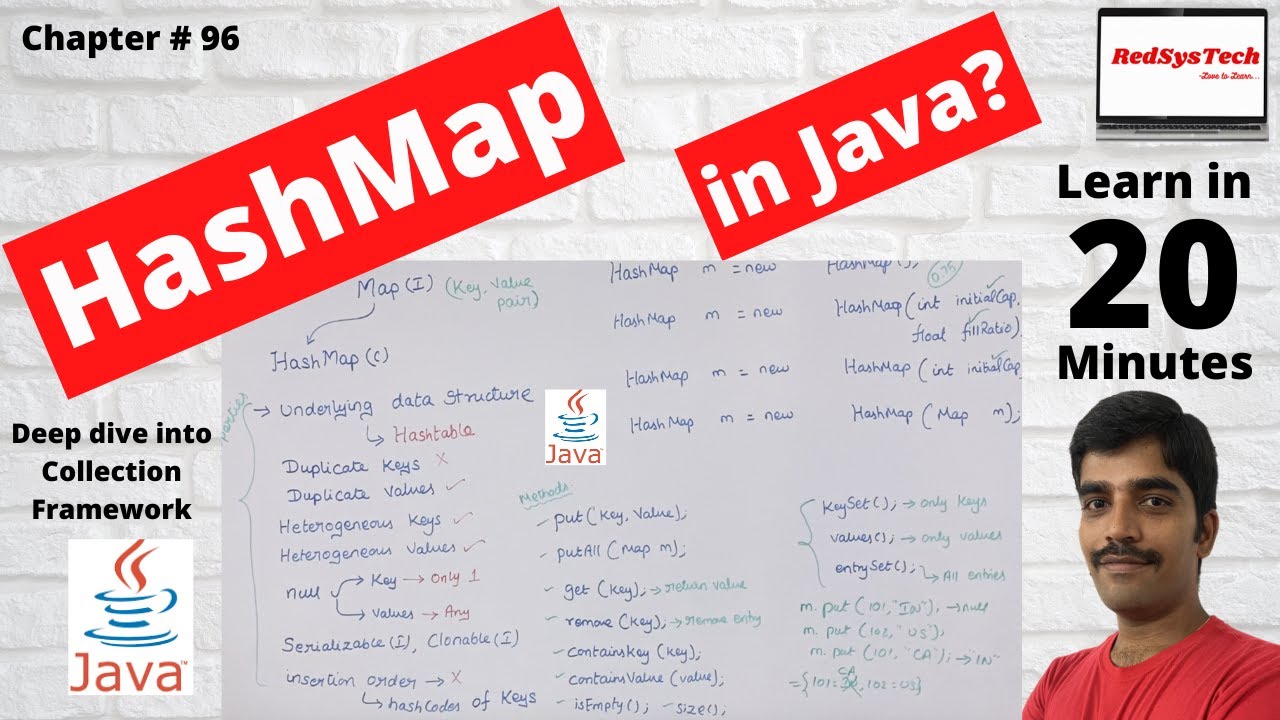 # 96 HashMap in Java with Examples | HashMap (Java Platform SE 8 ) | Java HashMap | Java |RedSysTech
