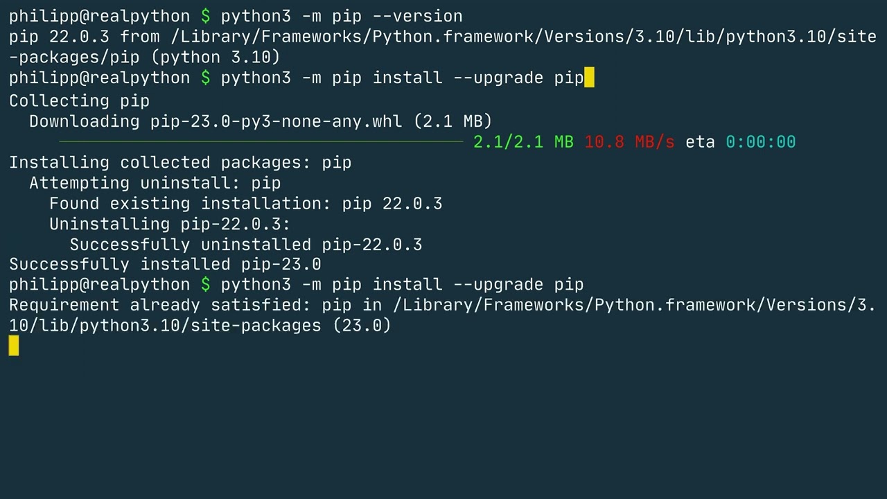 Installing Packages With pip: Python Basics