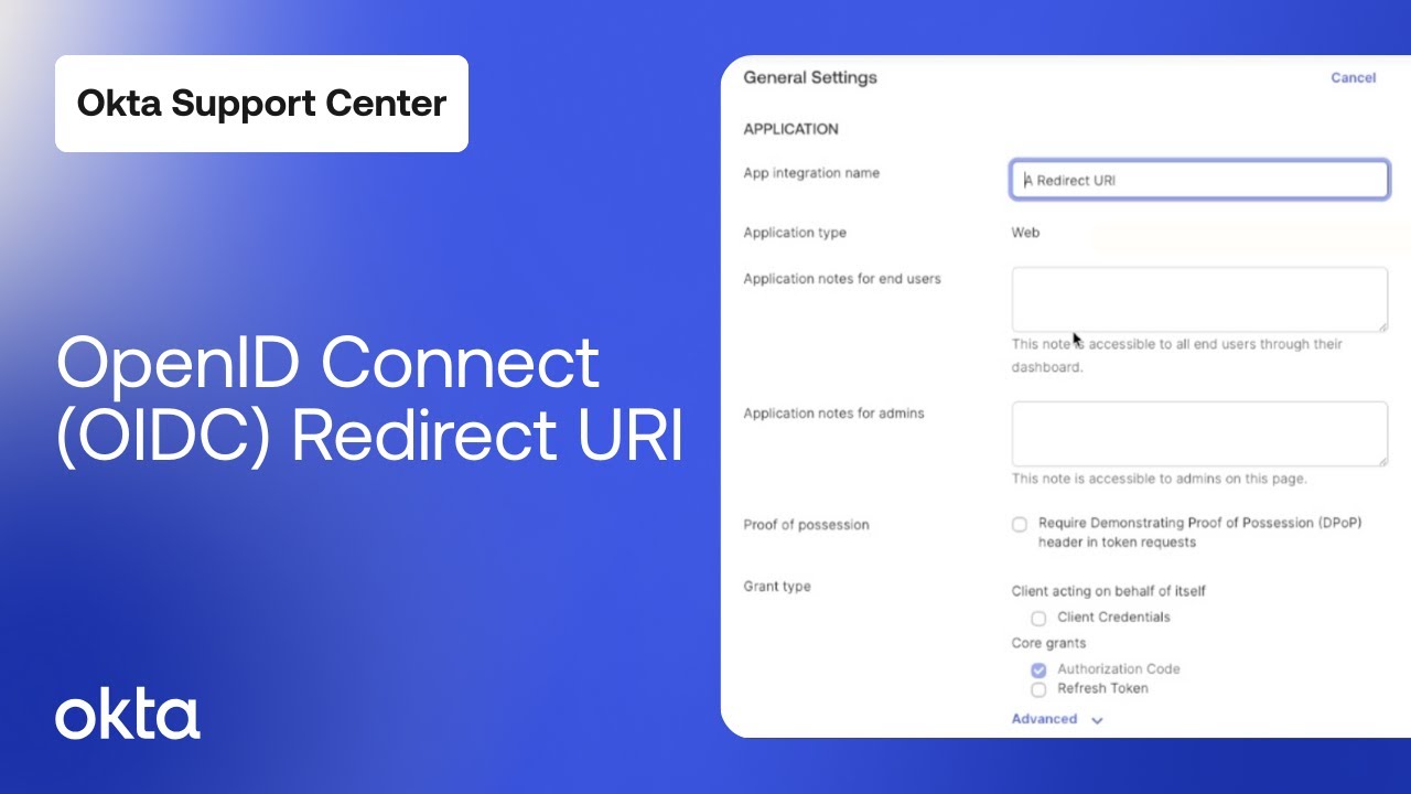OpenID Connect (OIDC) Redirect URI | Okta Support