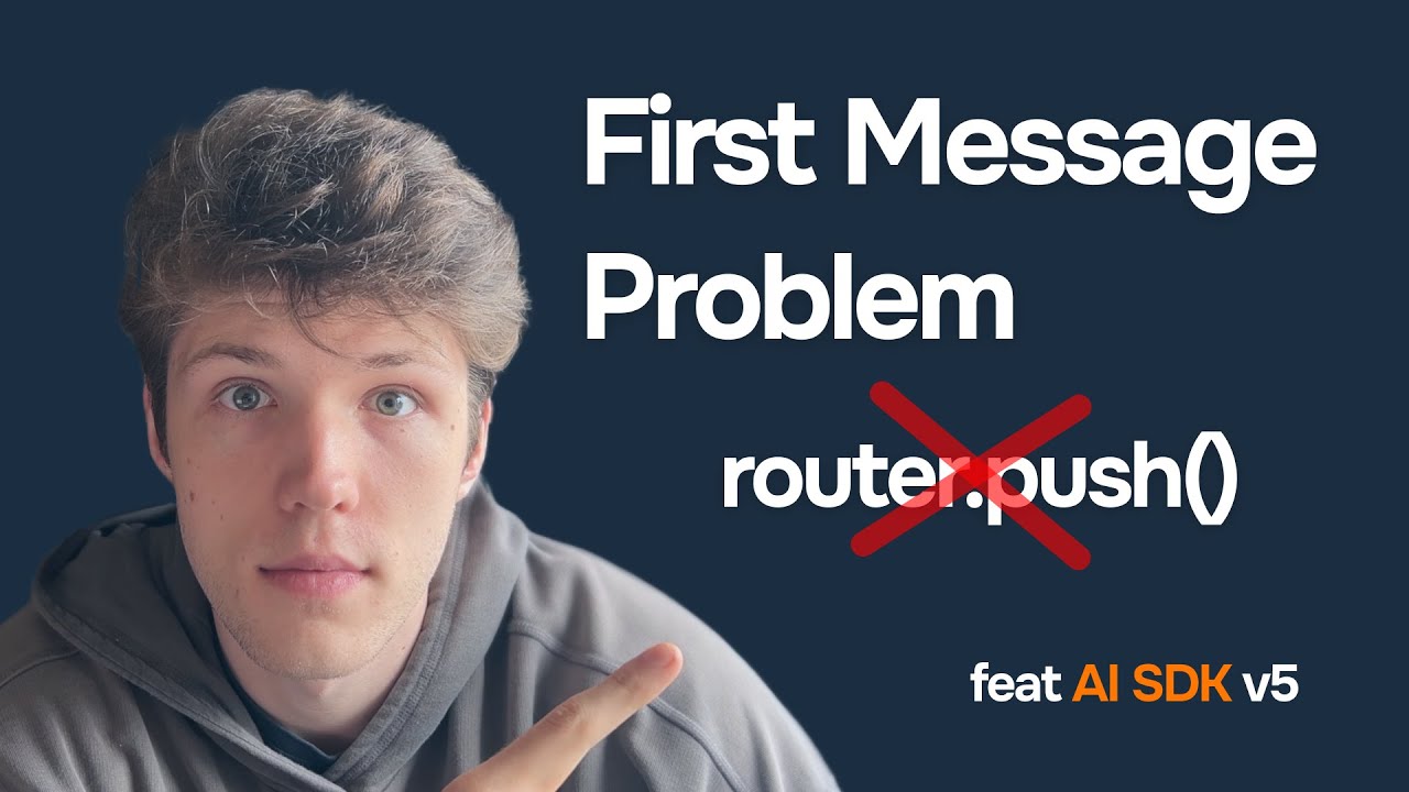 AI SDK: The First Message Problem (How to Avoid Losing Chat State)