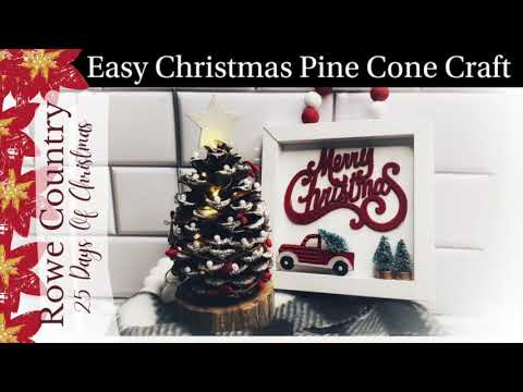 Christmas pine cone craft ideas