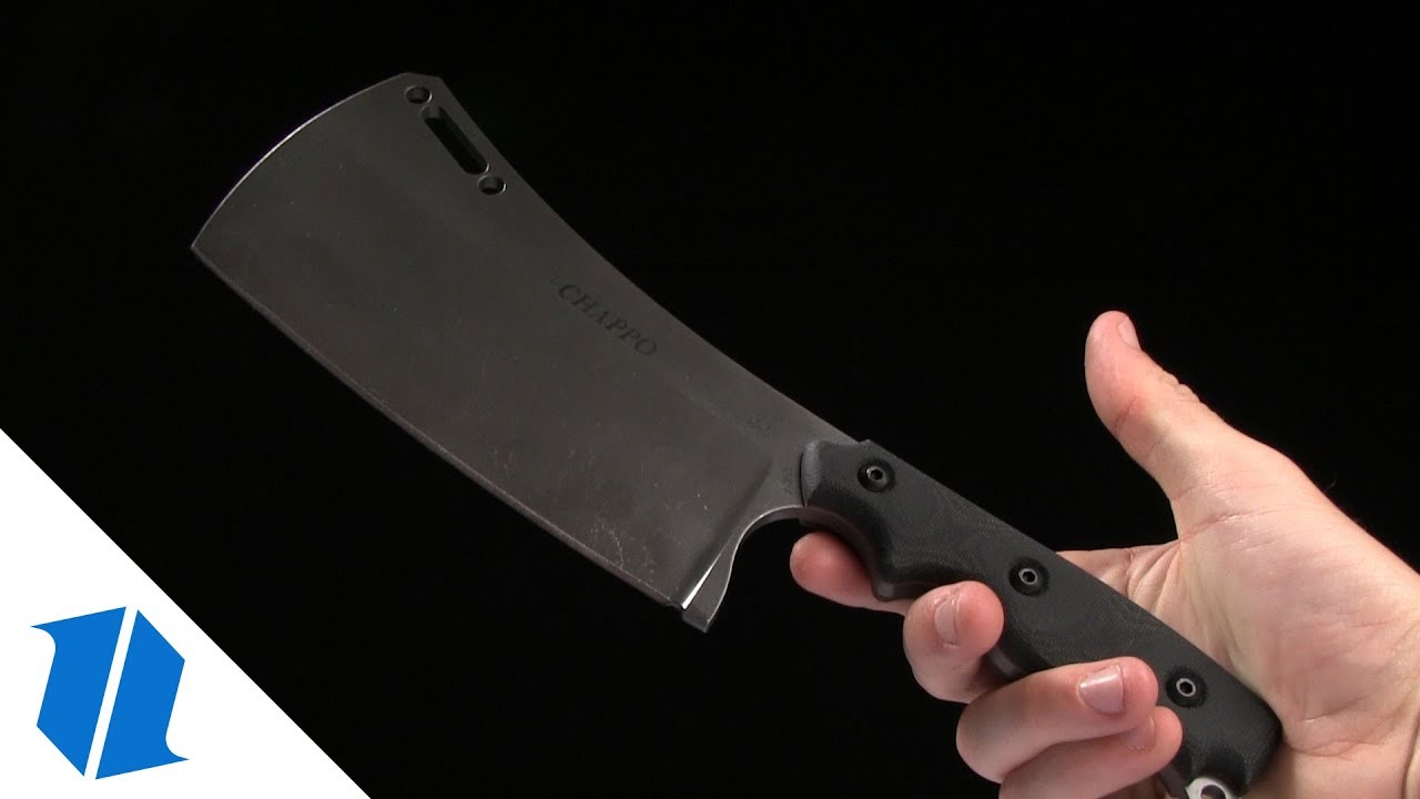 TOPS Knives | El Chappo Cleaver Fixed Blade Knife | Black Micarta| Acid SW