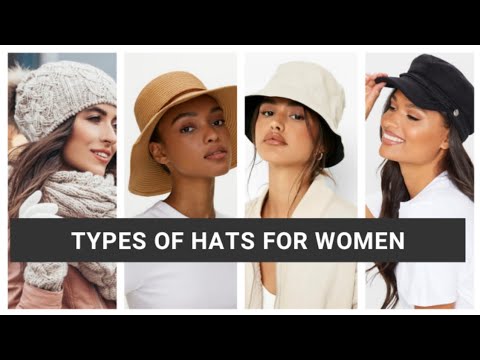 Different types of hats for women with names