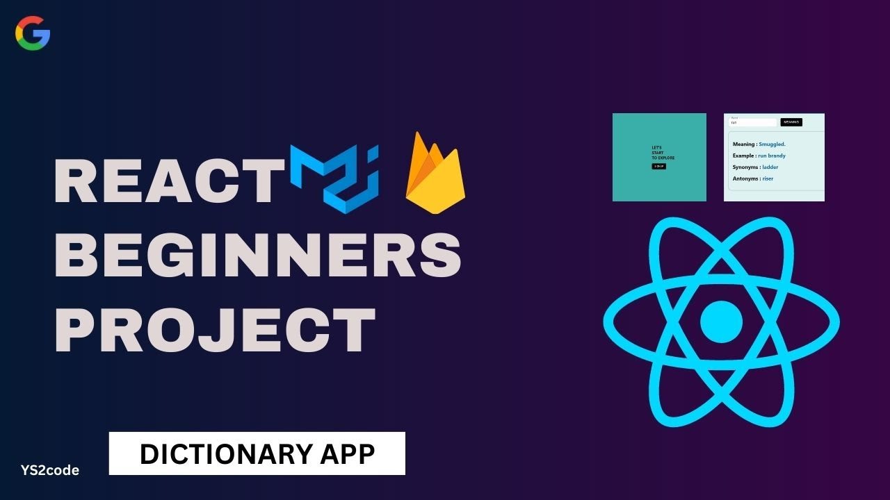 Build a dictionary app | React JS basic website tutorial | Basic tutorial for beginners | JS