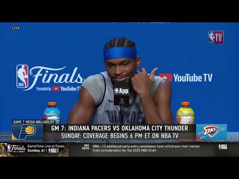 Shai Gilgeous-Alexander talks Game 7, FULL Interview | 2025 NBA Finals Media Day