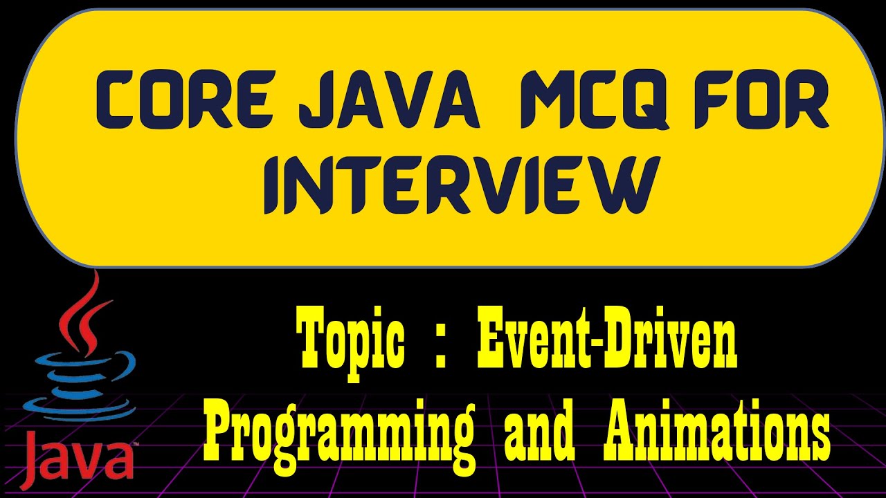 15  Java MCQs on Event Driven Programming and Animations