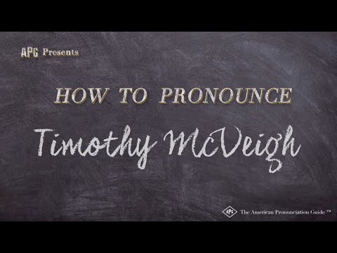 How to Pronounce Timothy McVeigh (Real Life Examples!)