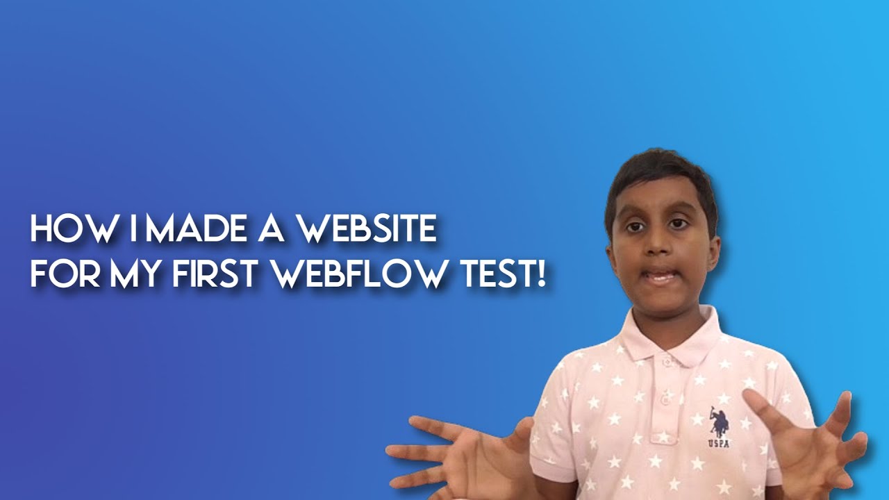 Building My First Website for a Webflow Test - Let's Dive In