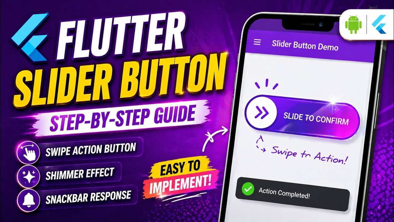 How to Create a Slider Button in Flutter | Android App Development Tutorial || IT WALA