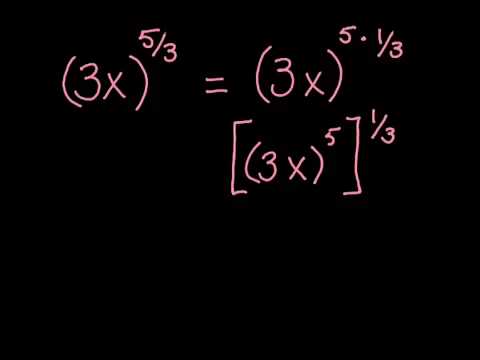Convert a Rational Exponent to Radical Form
