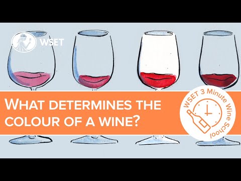 What determines the colour of a wine?
