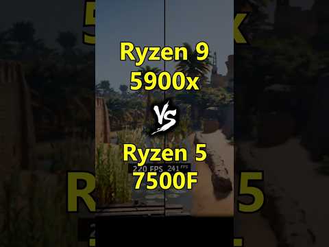 Ryzen 9 5900x vs Ryzen 5 7500F in Games