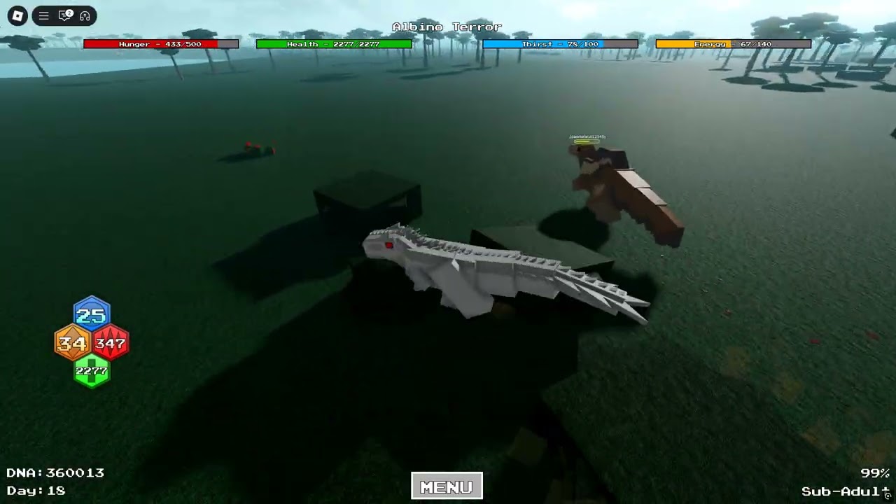 Indom hunting Deinocheirus [ Jurassic Pixel ]