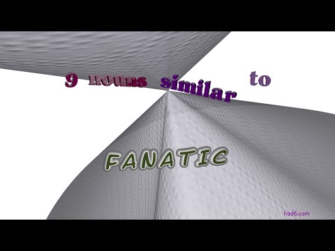 fanatic - 10 nouns synonym to fanatic (sentence examples)