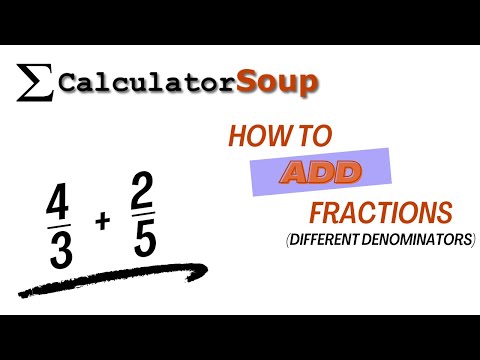 How to Add Fractions with Different Denominators
