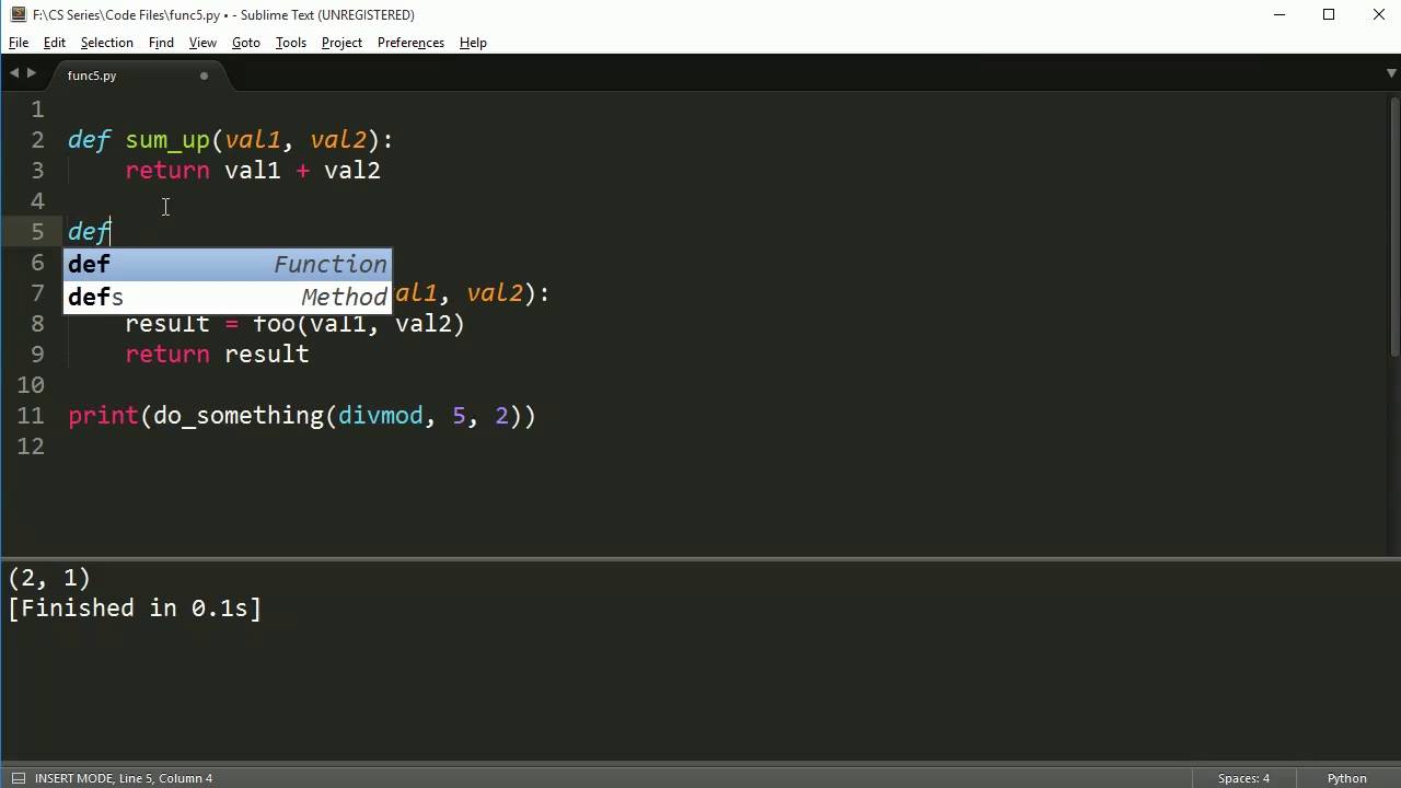 Python Programming Series (Functions 5): Functions as parameters