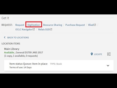 Digitization Requests and Document Delivery (workflow) (part 5 of 5 part webinar)