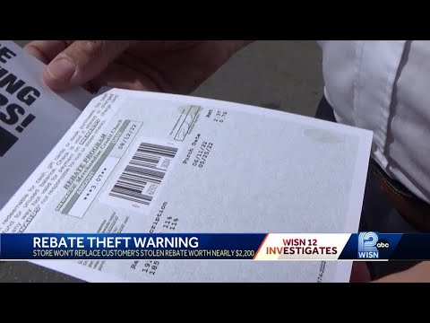 Consumer alert: Thousands of dollars in store rebates stolen