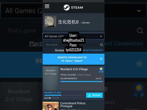 FREE STEAM ACCOUNT LOGIN AND DOWNLOAD GAMES ANY MORE #free #steam #steamgame #login #download