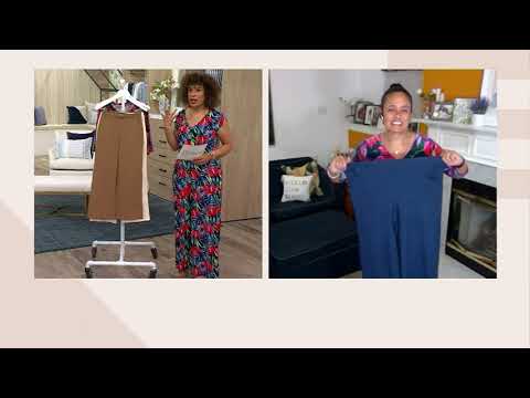 Women with Control 86/14 Wide Leg Crop Pants on QVC