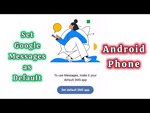 how to set Google messages apps as default SMS app for Samsung Android Phone