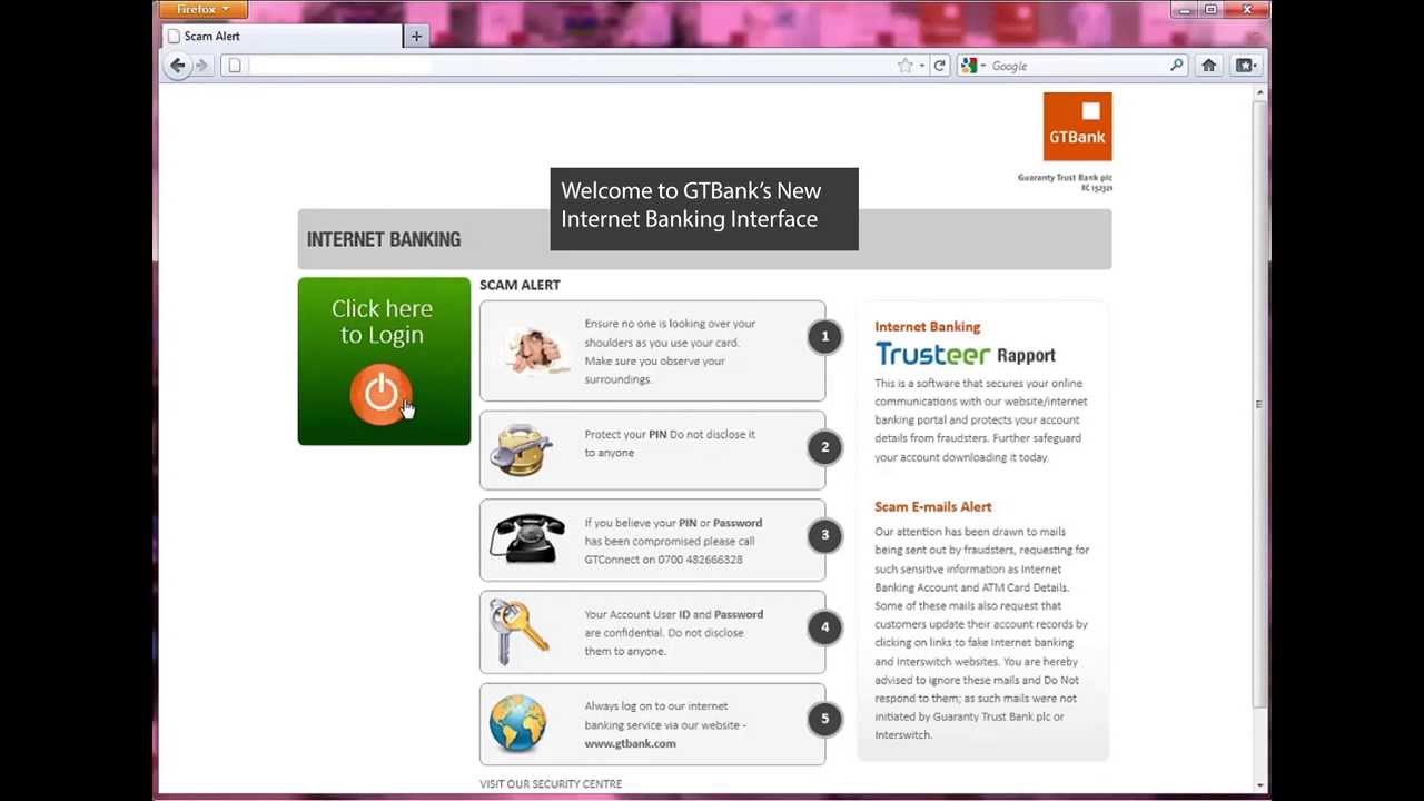 GTBank Internet Banking Demo